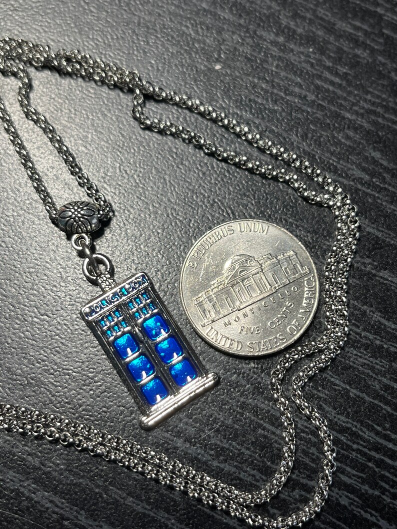 Doctor Who Inspired TARDIS Stainless Steel Necklace. - Etsy