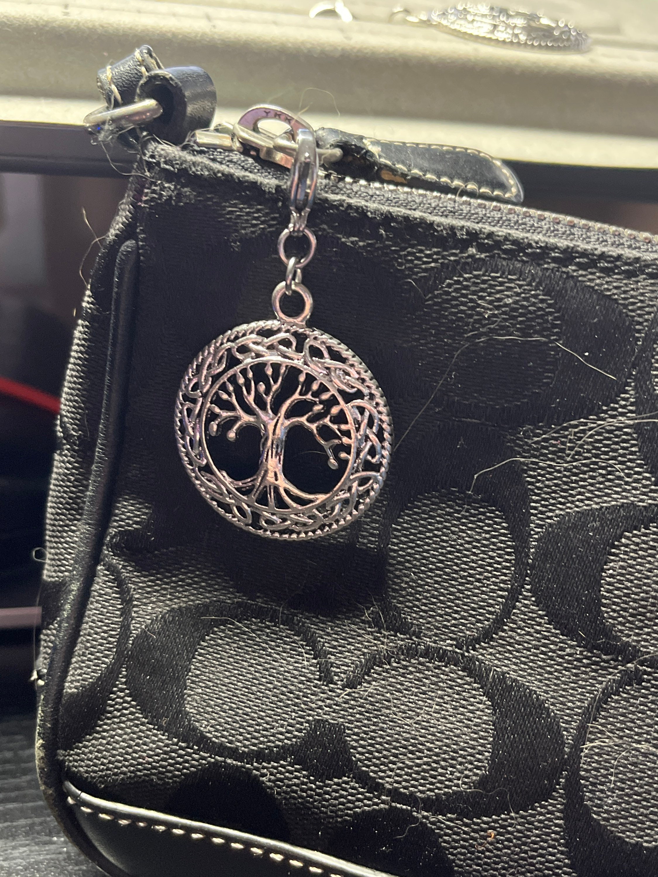 Celtic Knot Border Tree of Life Zipper Charm With Stainless - Etsy
