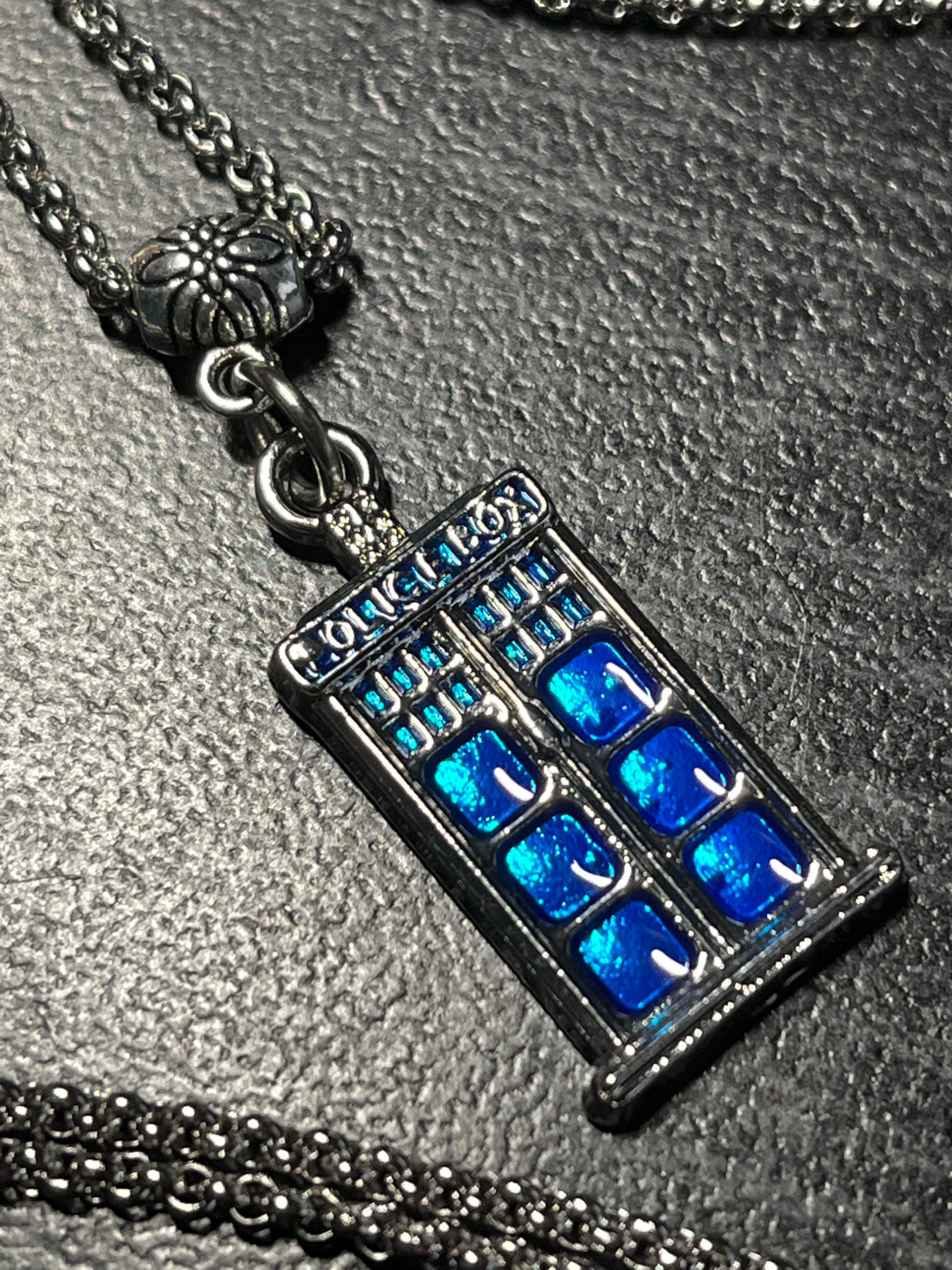 Doctor Who Inspired TARDIS Stainless Steel Necklace. - Etsy