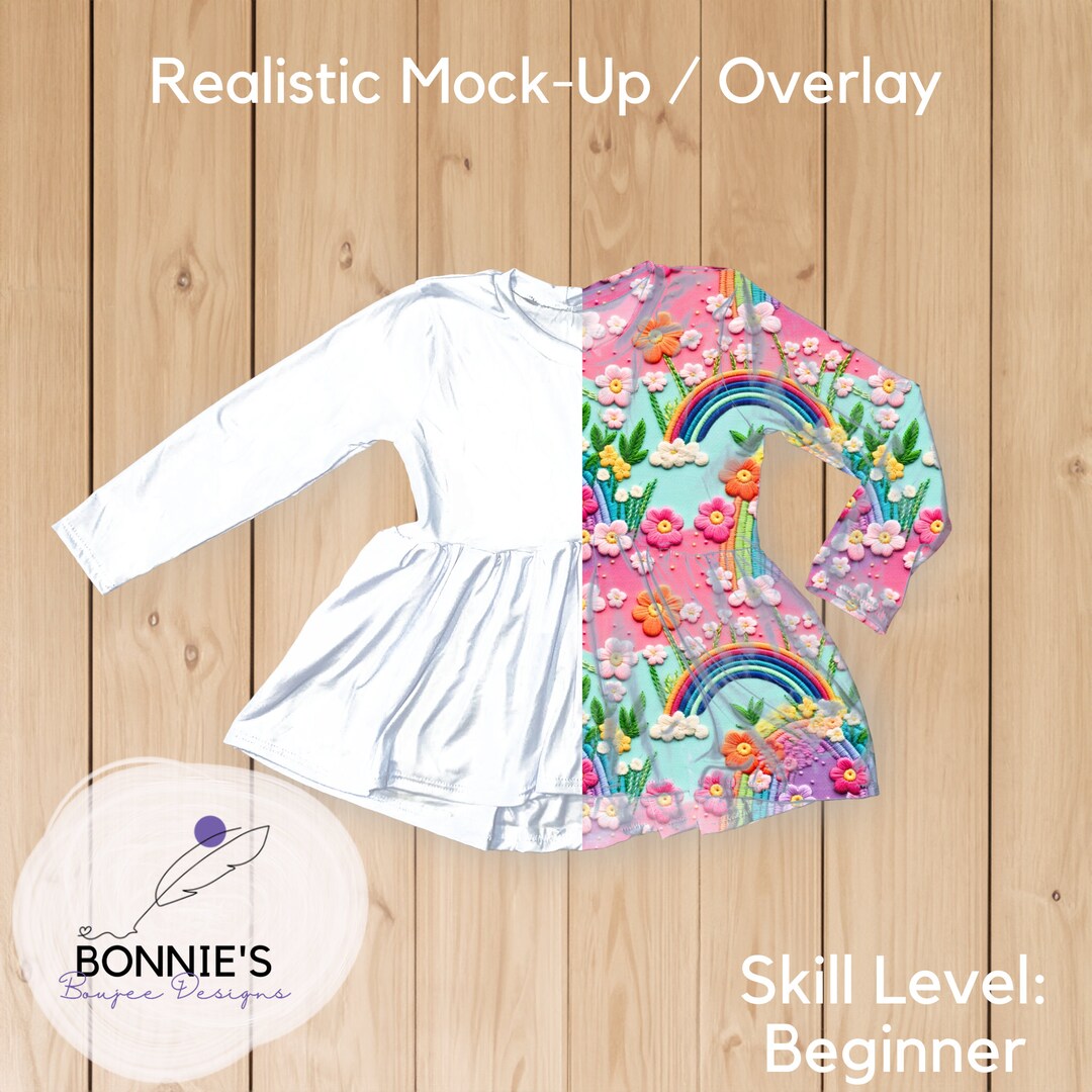 Peplum Top Mockup: Long Sleeves Overlay, Natural Wood (digital Download ...