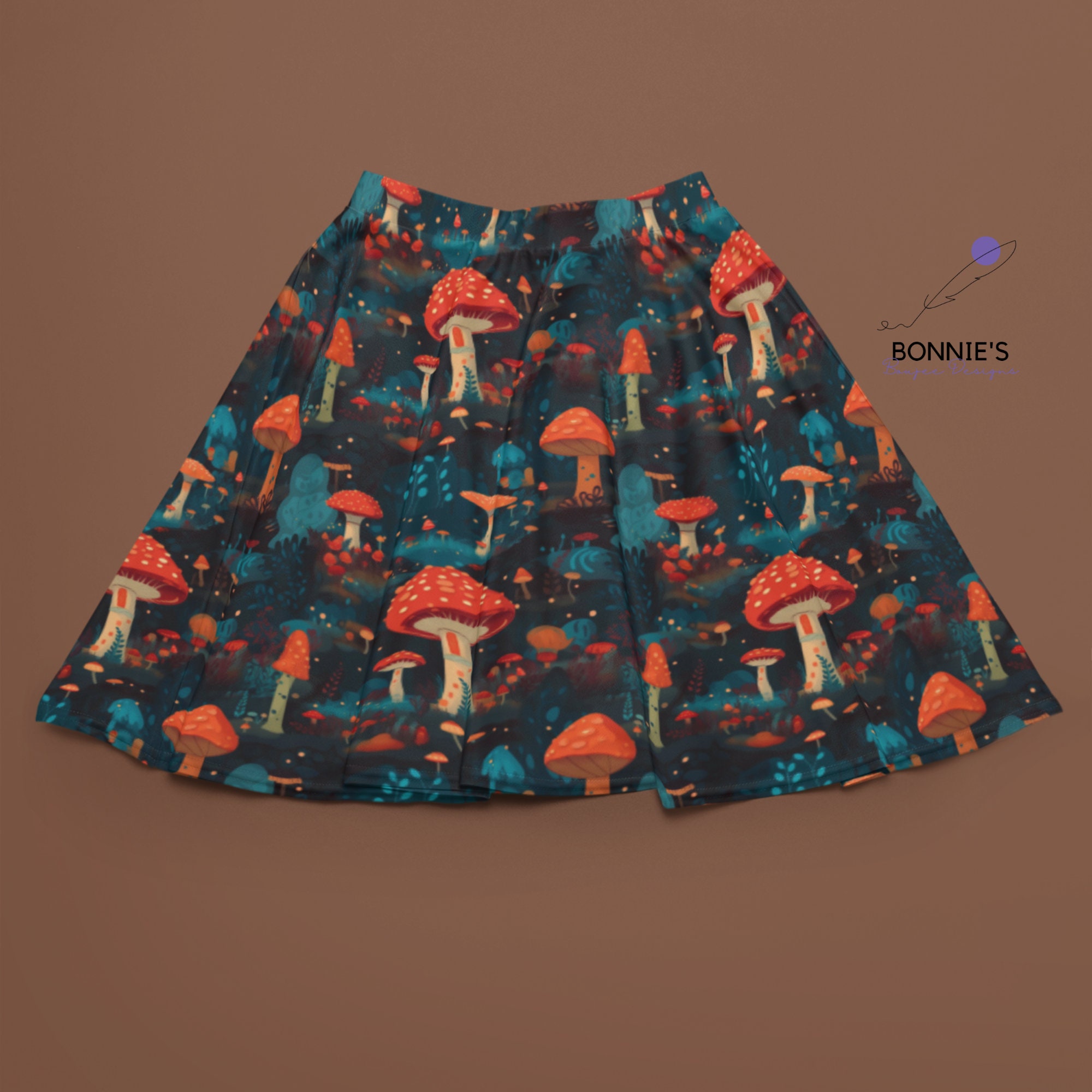 Stylized Cottagecore Pattern Seamless Cottagecore Mushrooms - Etsy