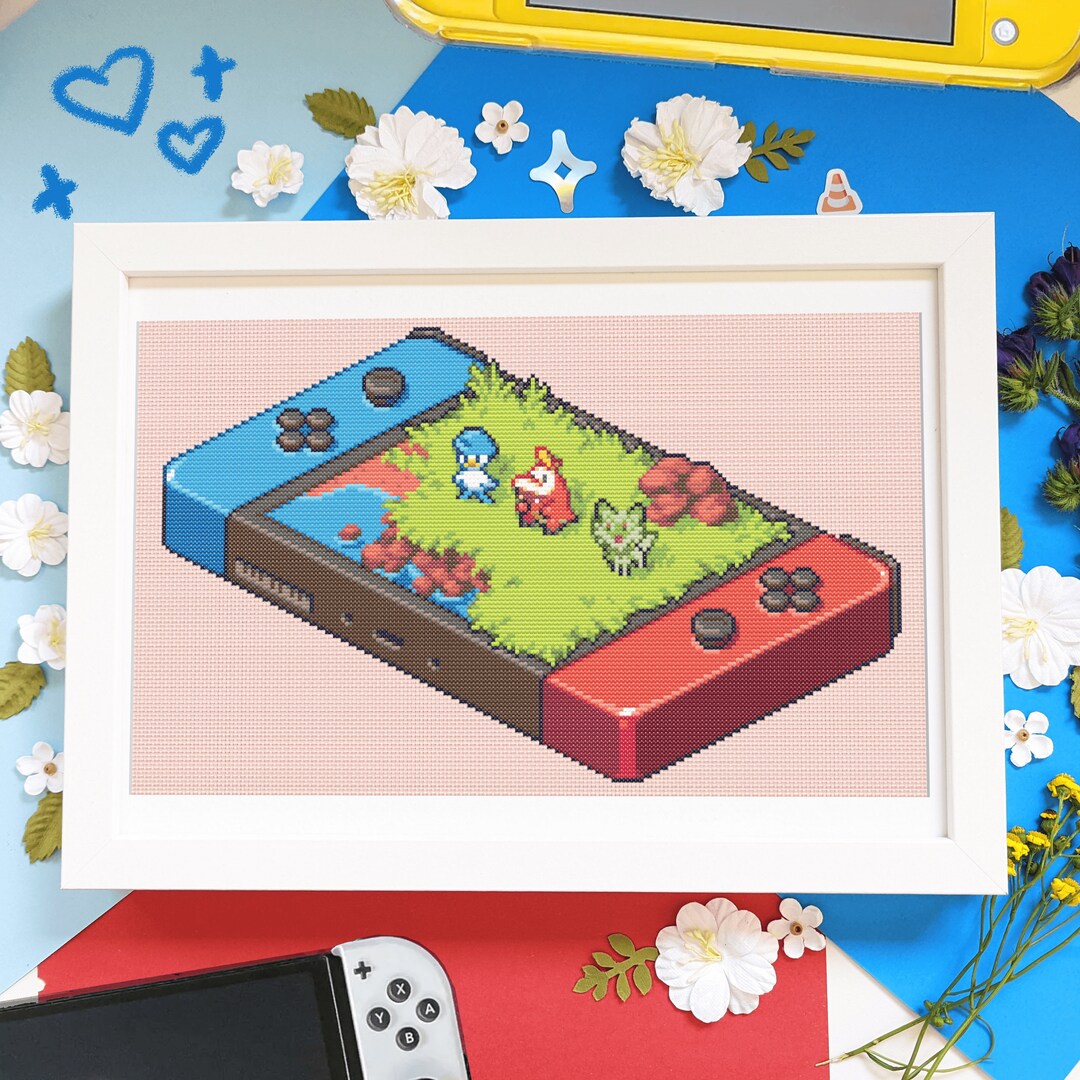 Pokemon Scarlet and Violet Pattern Modern Colourful Cross Stitch ...
