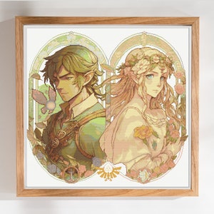 Link and Zelda Pattern - Modern Gaming Cross Stitch - Digital PDF ...