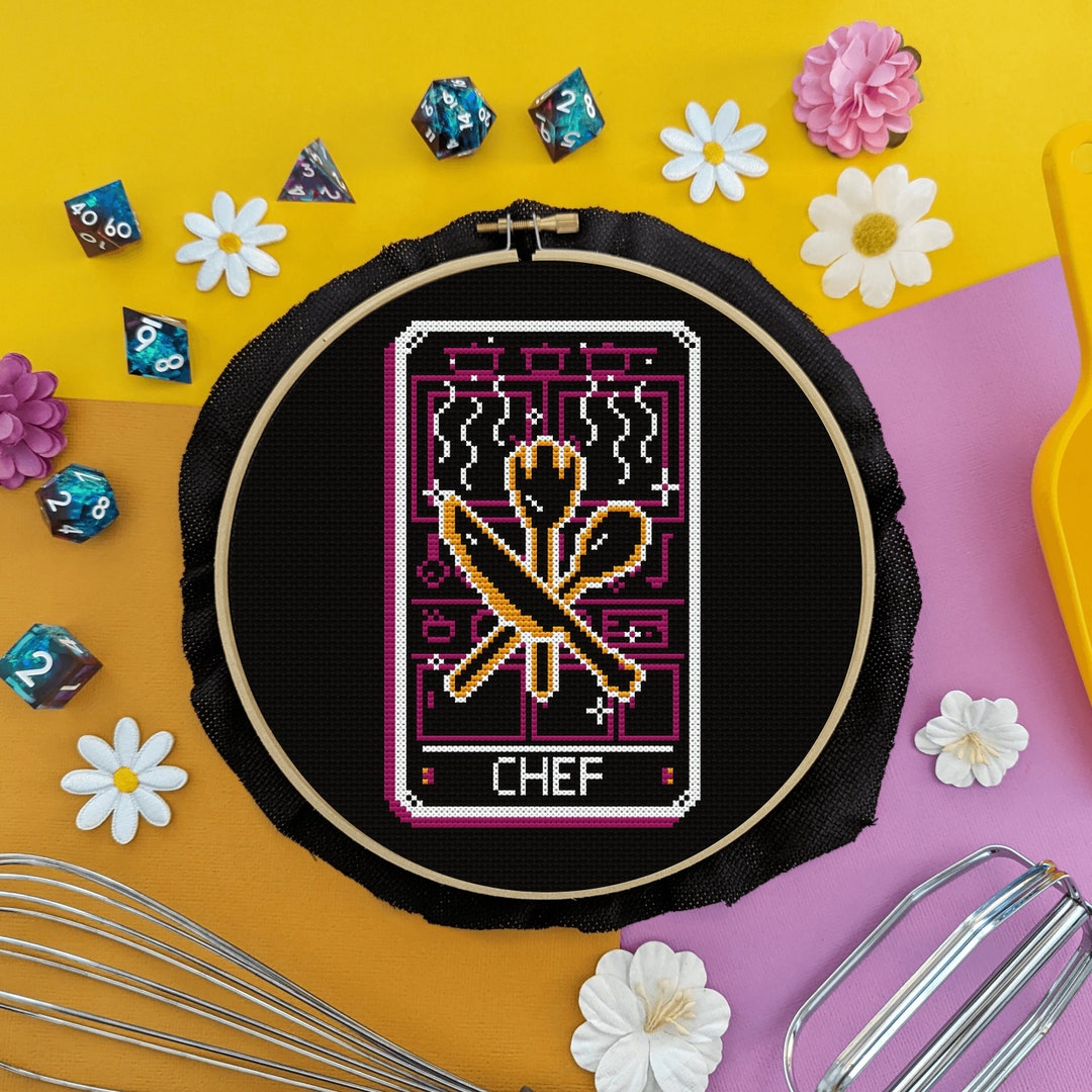 Dnd Chef Support Class Tarot Pattern - Gift Tabletop 5e Cross Stitch ...