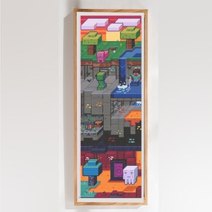 Minecraft Gamer Pattern - Modern Colourful Cross Stitch - Digital PDF ...