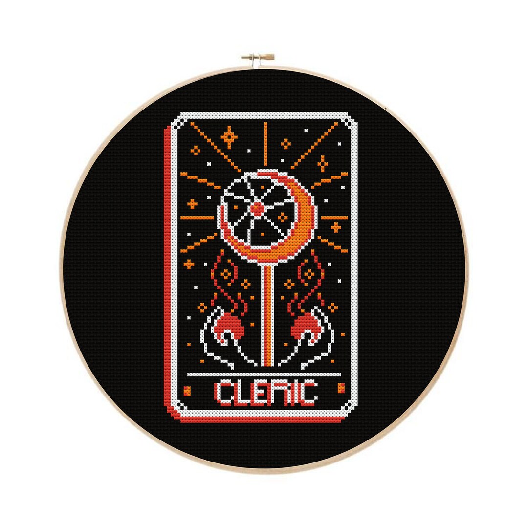 Dnd Cleric Class Tarot Pattern Gift Tabletop 5e Cross Stitch - Etsy