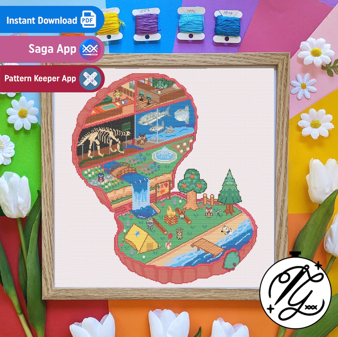 Animal Crossing Polly Pocket Pattern - Cosy Gaming Cross Stitch ...