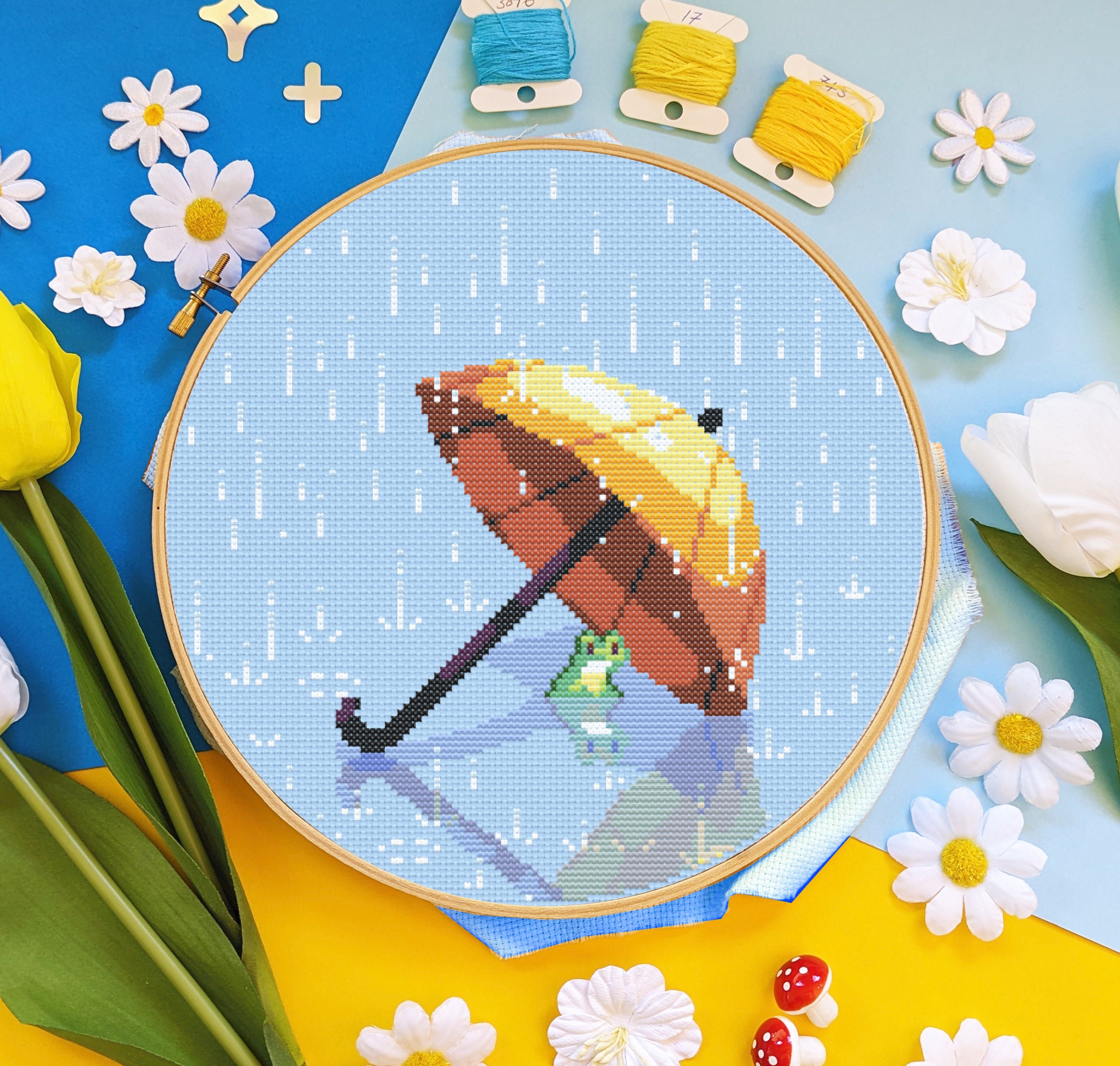 Perfect Weather for Frogs Pattern - Cosy Cross Stitch - Digital PDF ...