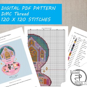 Nancy's Wedding Pattern - Gift Polly Pocket Cross Stitch - Digital PDF ...