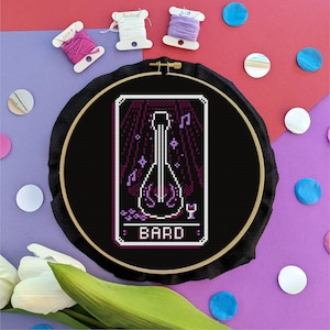 Dnd Bard Class Tarot Pattern - Gift Tabletop 5e Cross Stitch - Digital ...