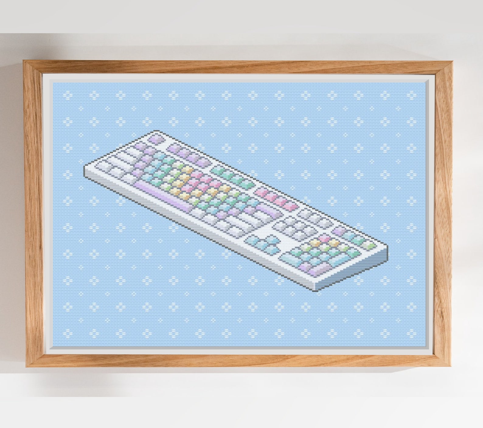 Rainbow Jelly Keyboard Pattern Modern Gaming Cross Stitch - Etsy