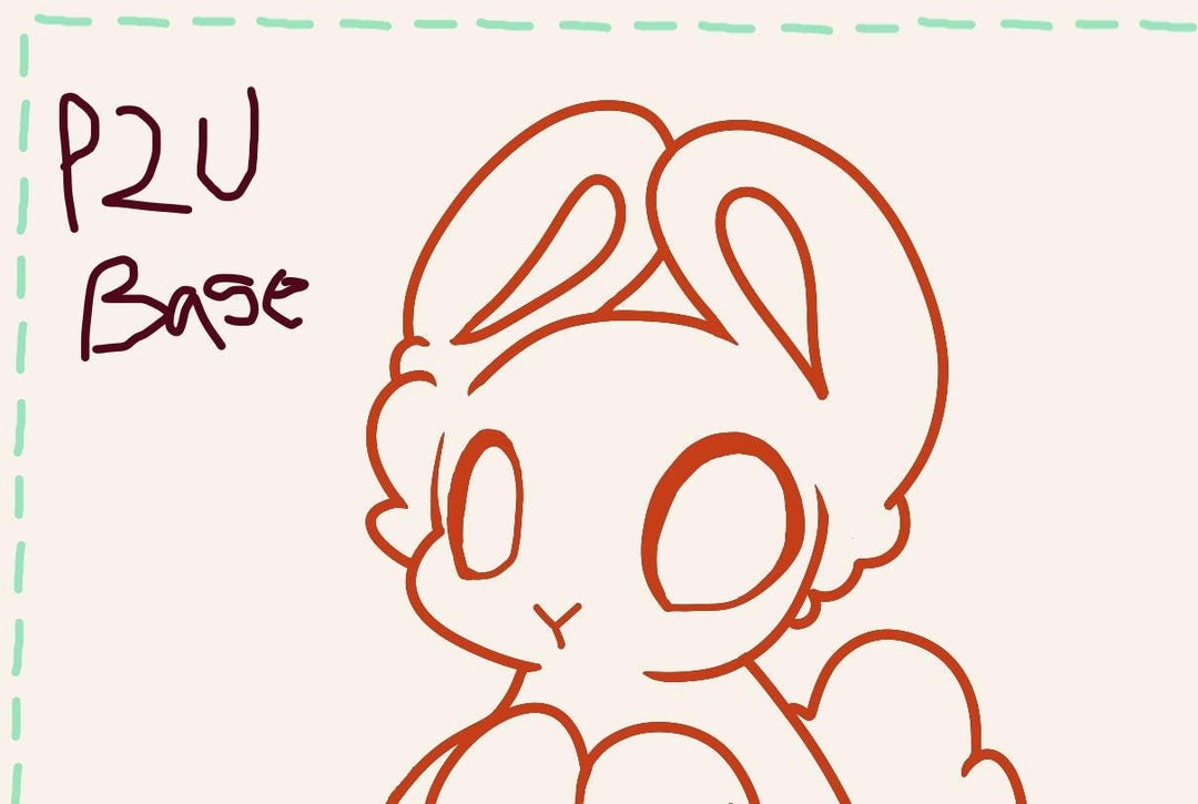 P2U Chibi Bunny Base - Etsy