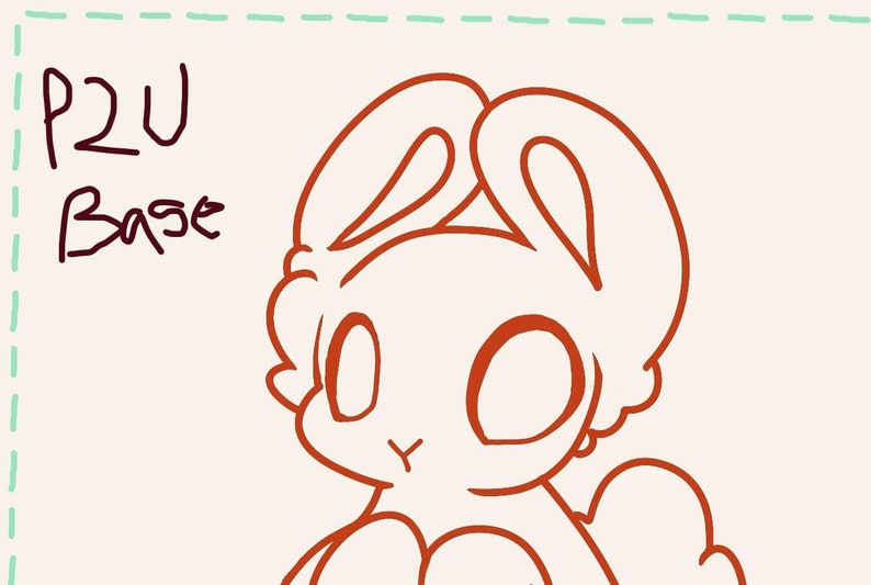 P2U Chibi Bunny Base - Etsy