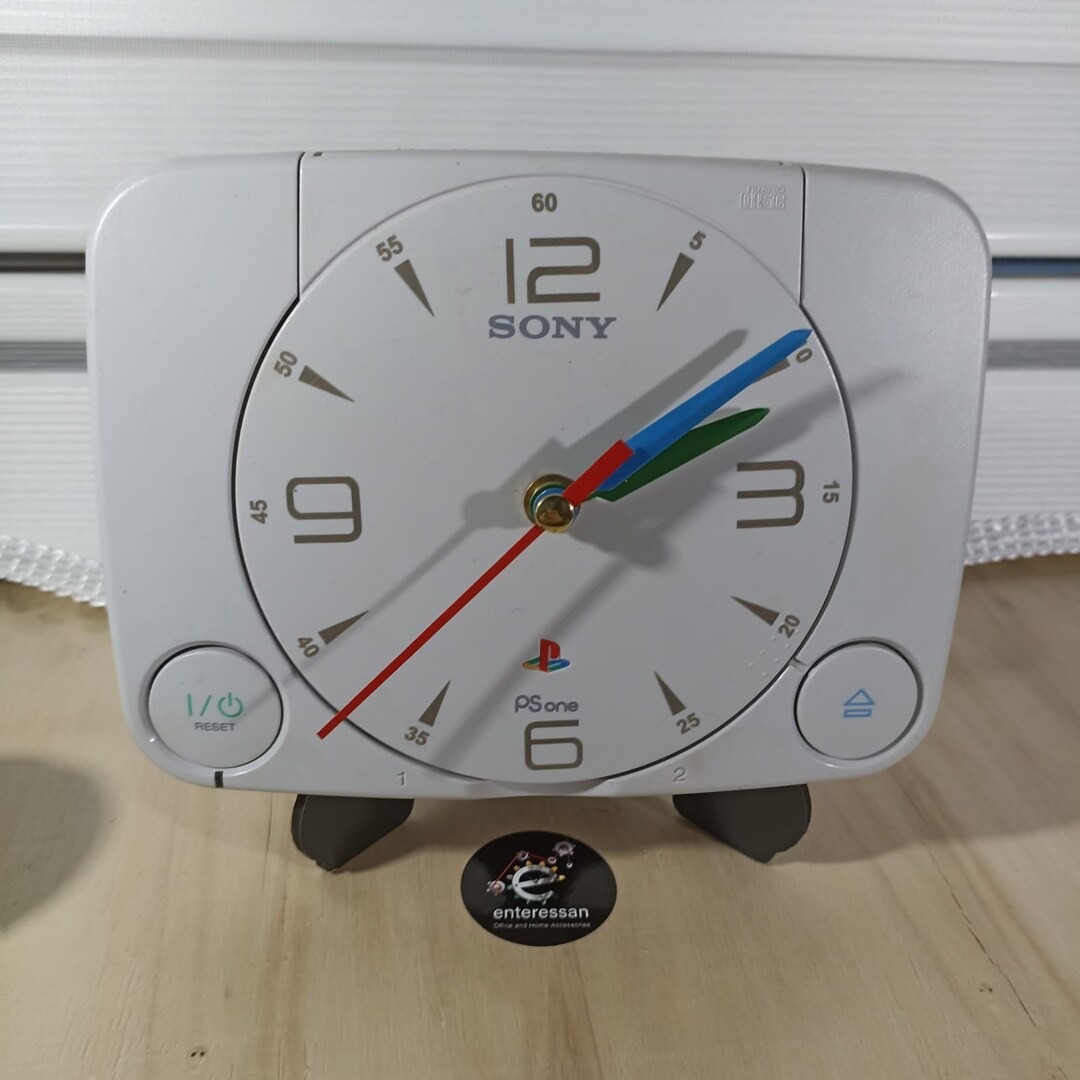 Playstation One Classic Console Clock, Playstation Game Room Decor ...
