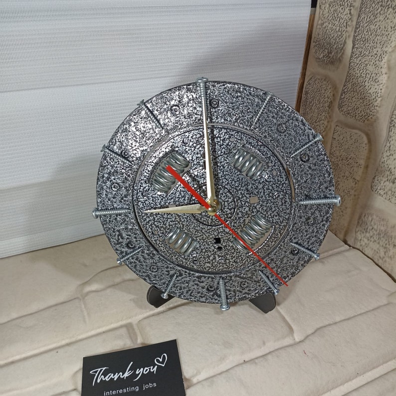 Handmade Wall and Table Clock Made of Clutch Pressure Plate - Etsy