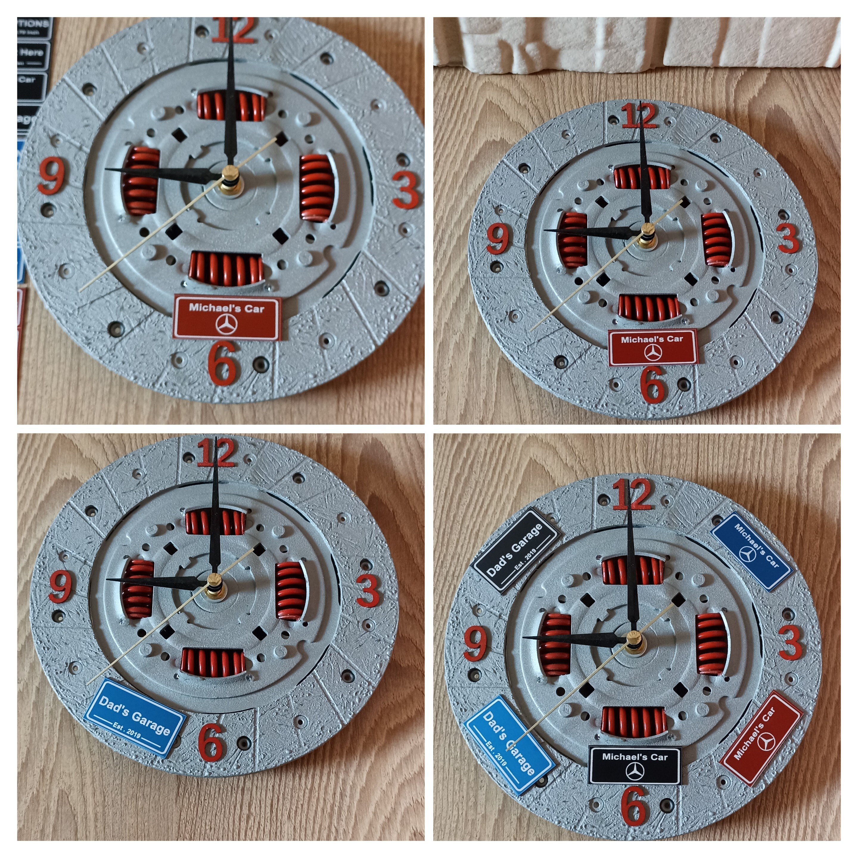 Handmade Wall and Table Clock Made of Clutch Pressure Plate, Automotive ...
