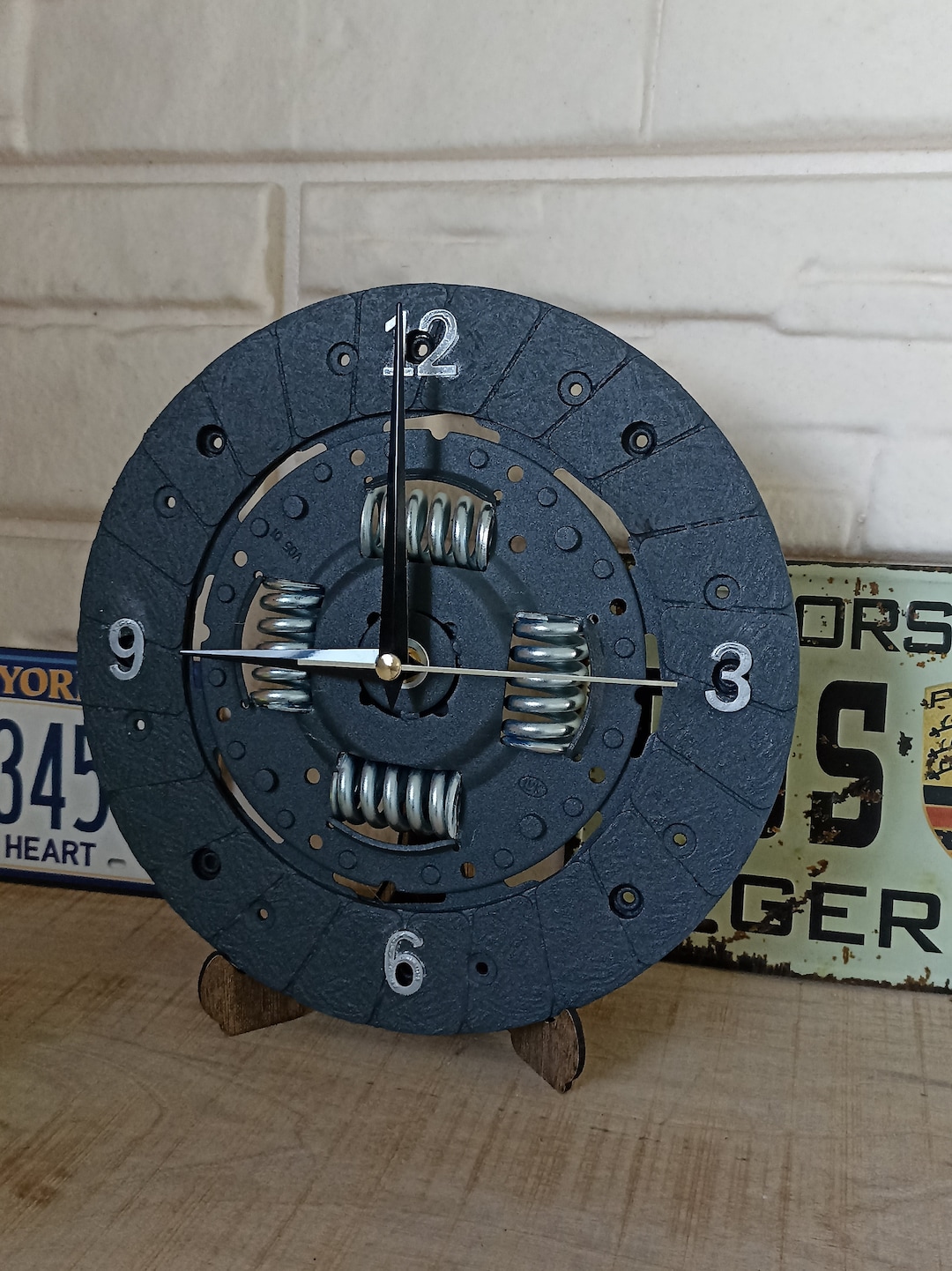 Handmade Wall and Table Clock Made of Clutch Pressure Plate, Automotive ...