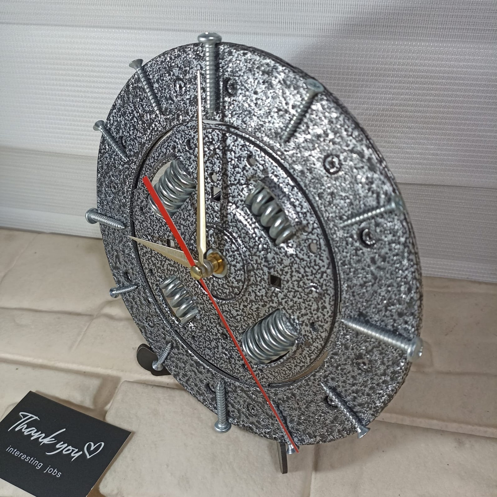 Handmade Wall and Table Clock Made of Clutch Pressure Plate - Etsy