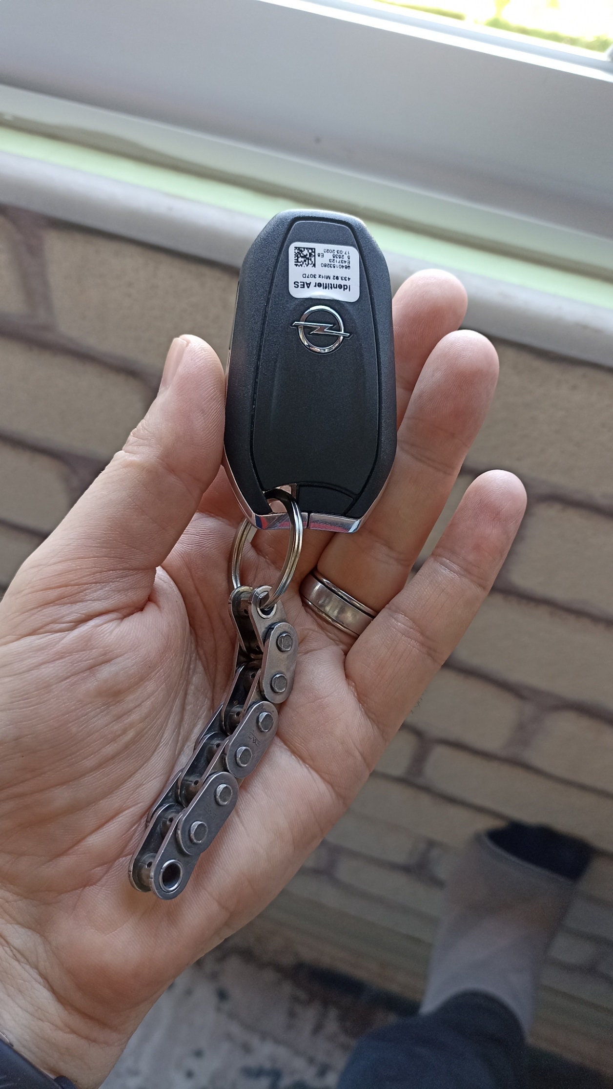 Eccentric Car Engine Chain Keychain, Engine Chain, Recycle Keychain ...