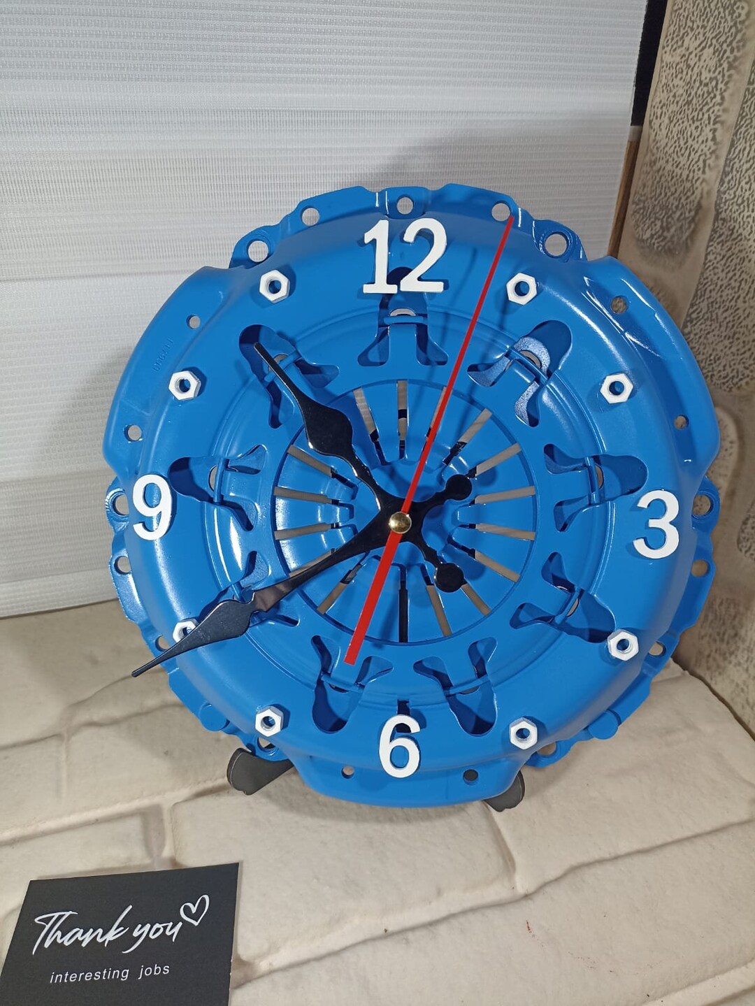 Handmade Clock From Clutch Pressure Plate Recycled, Automotive Themed ...