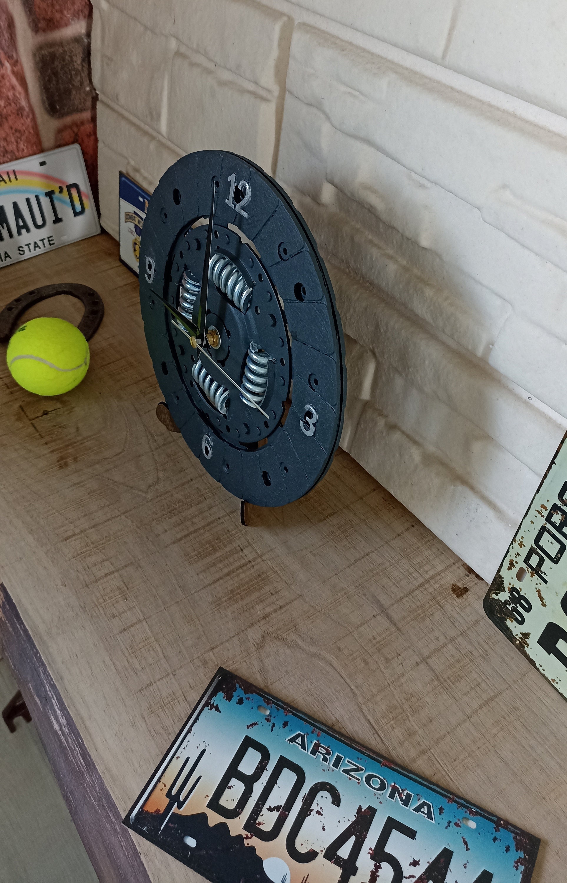 Handmade Wall and Table Clock Made of Clutch Pressure Plate, Automotive ...