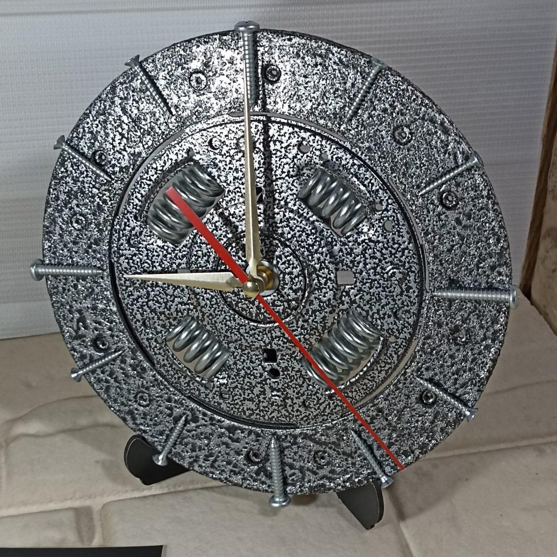 Handmade Wall and Table Clock Made of Clutch Pressure Plate - Etsy