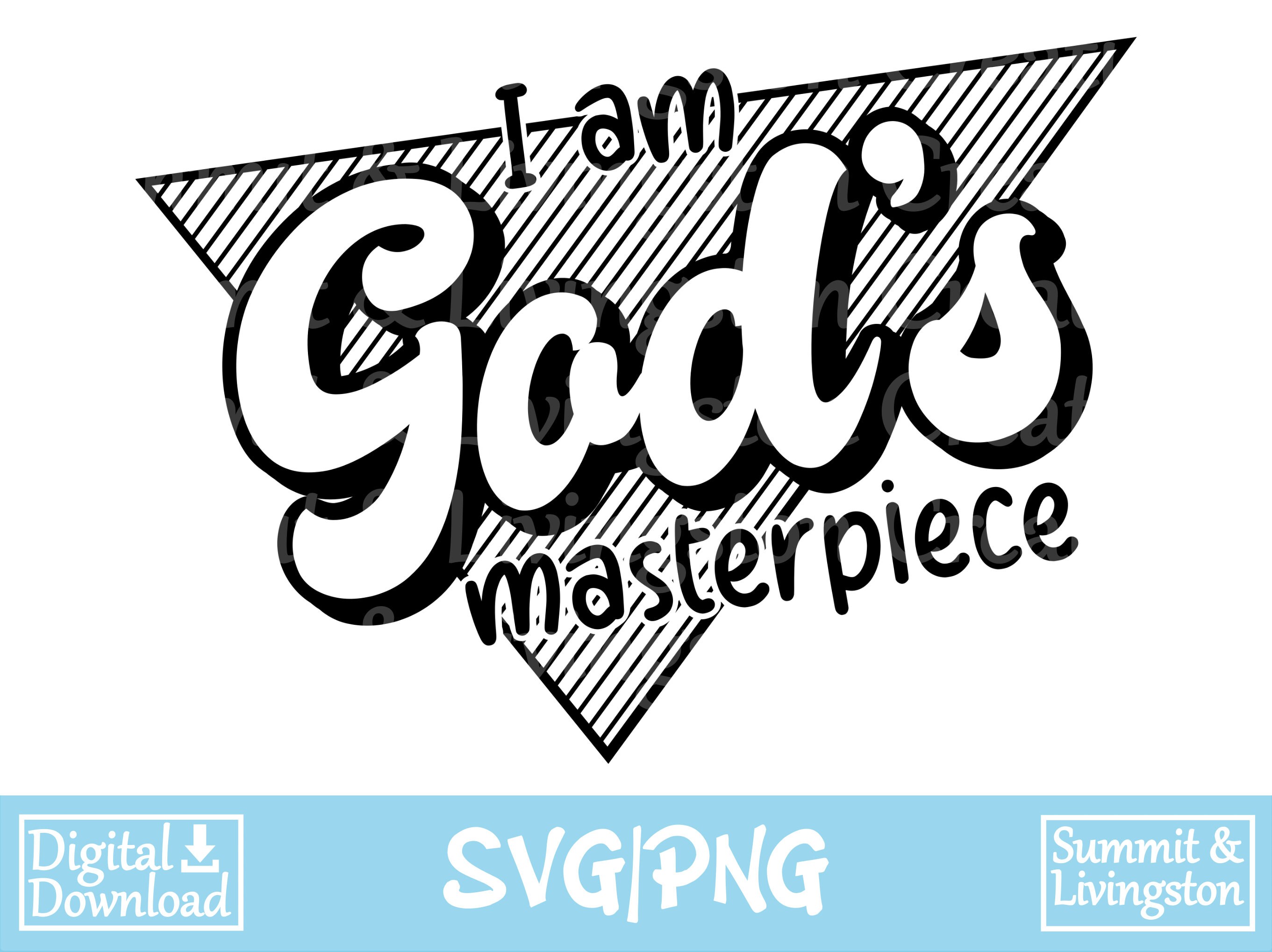 Christian SVG, PNG We Are God's Masterpiece / I Am God's Masterpiece ...