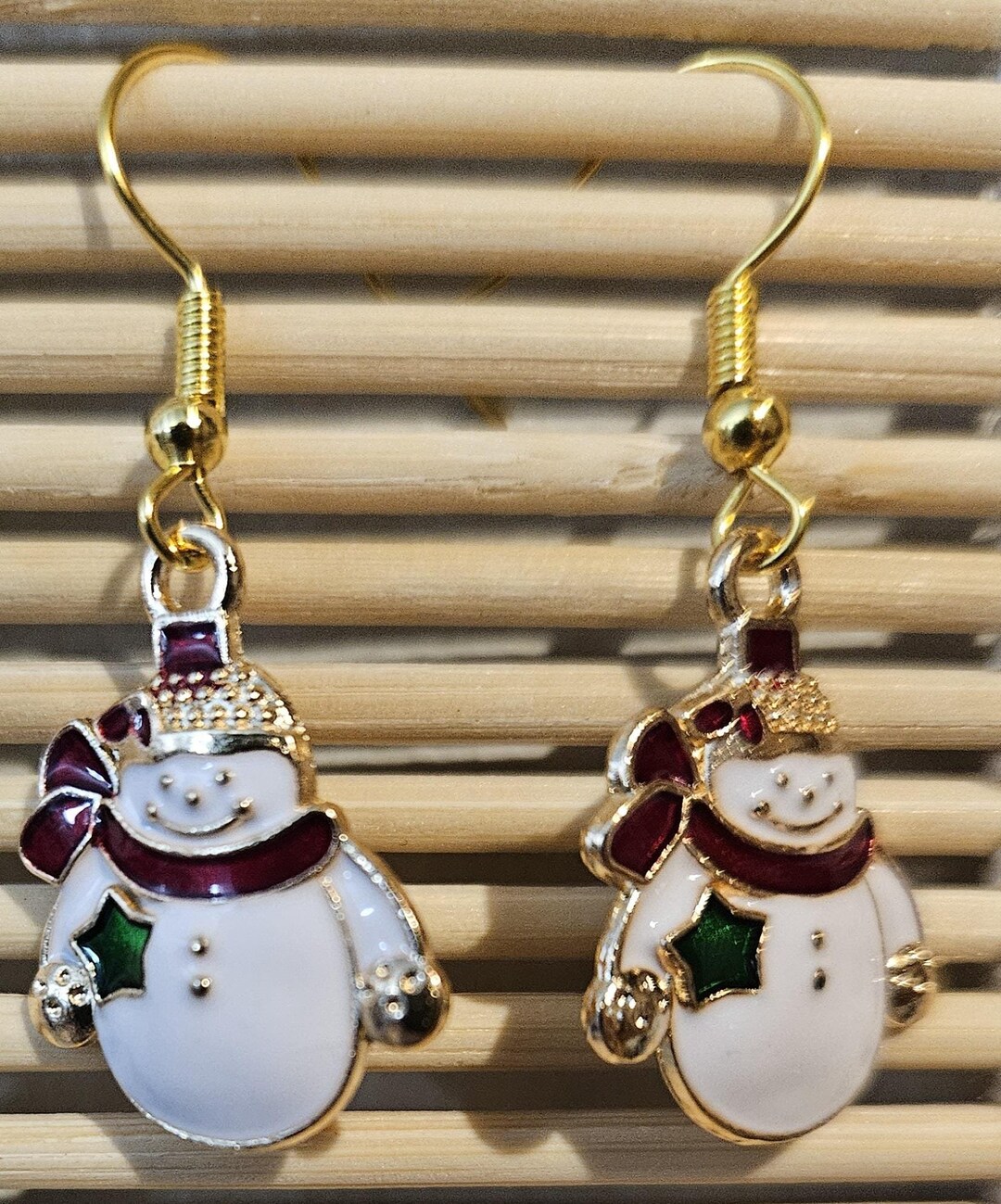 Snowman Holiday Christmas Winter Dangle Earrings - Etsy