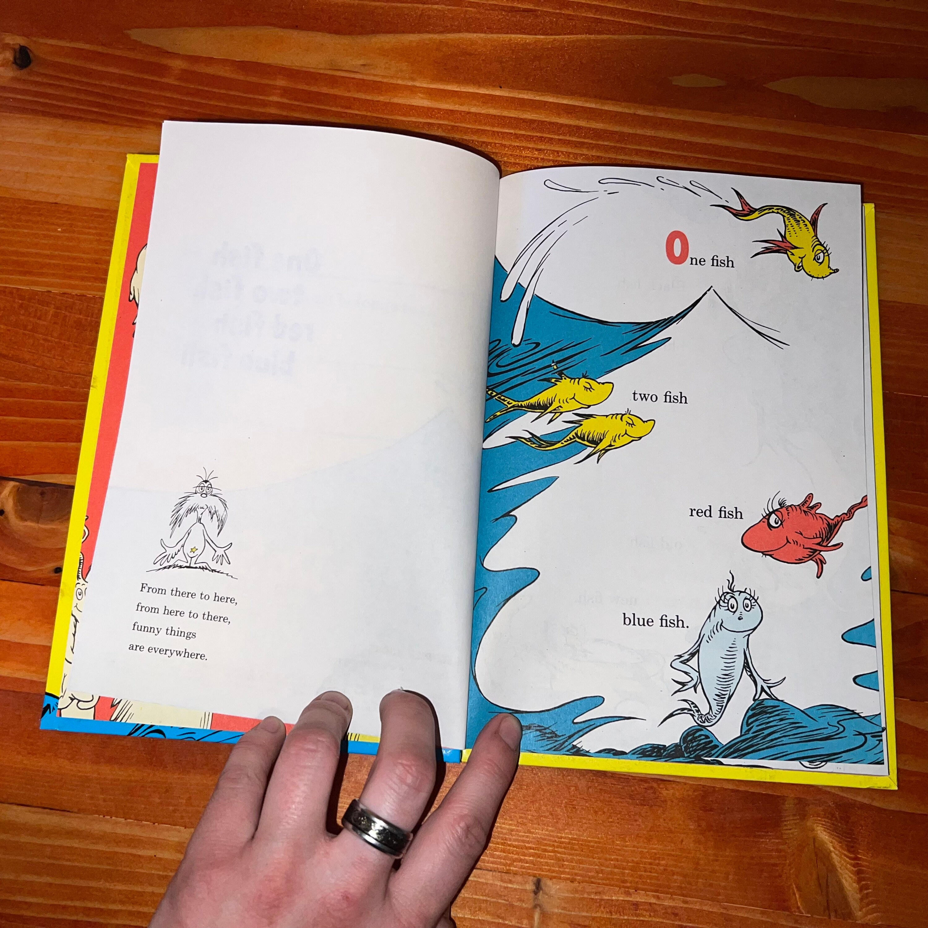 Vintage 1960s one Fish Two Fish Red Fish Blue Fish by Dr. Suess ...