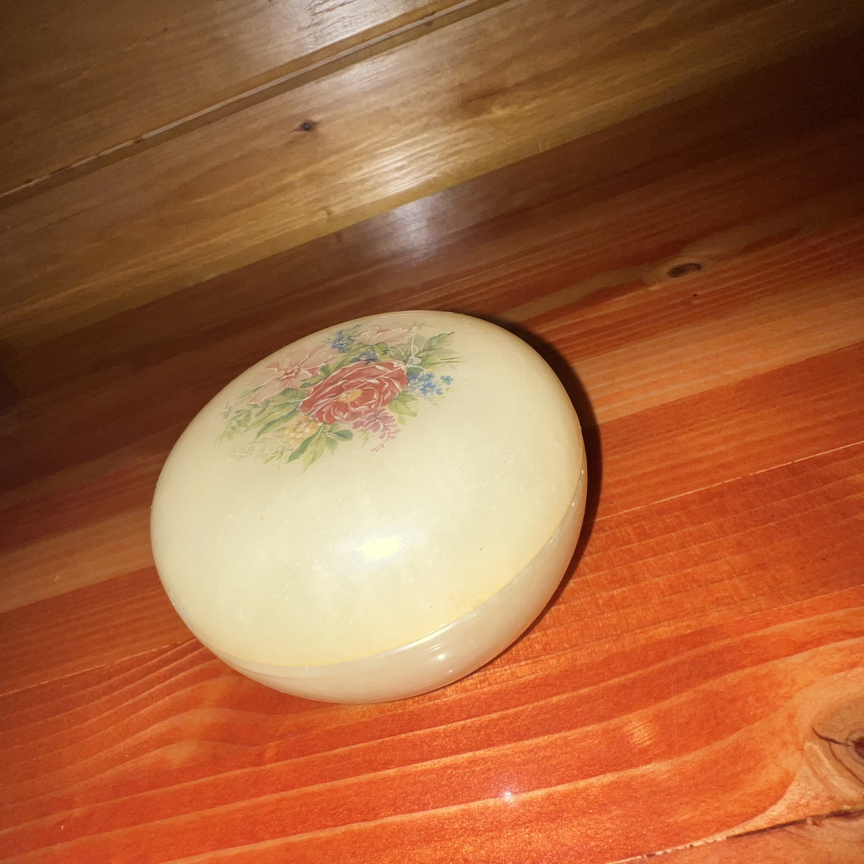 1950s Vintage Hand Carved Alabaster Floral Design, Cream/yellow Color ...