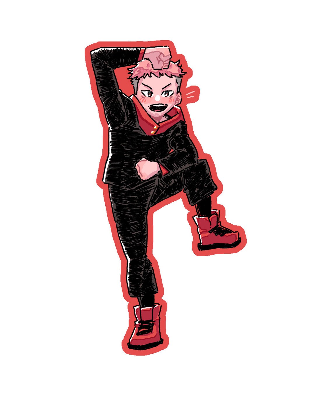 Itadori Yuji Sticker - Etsy