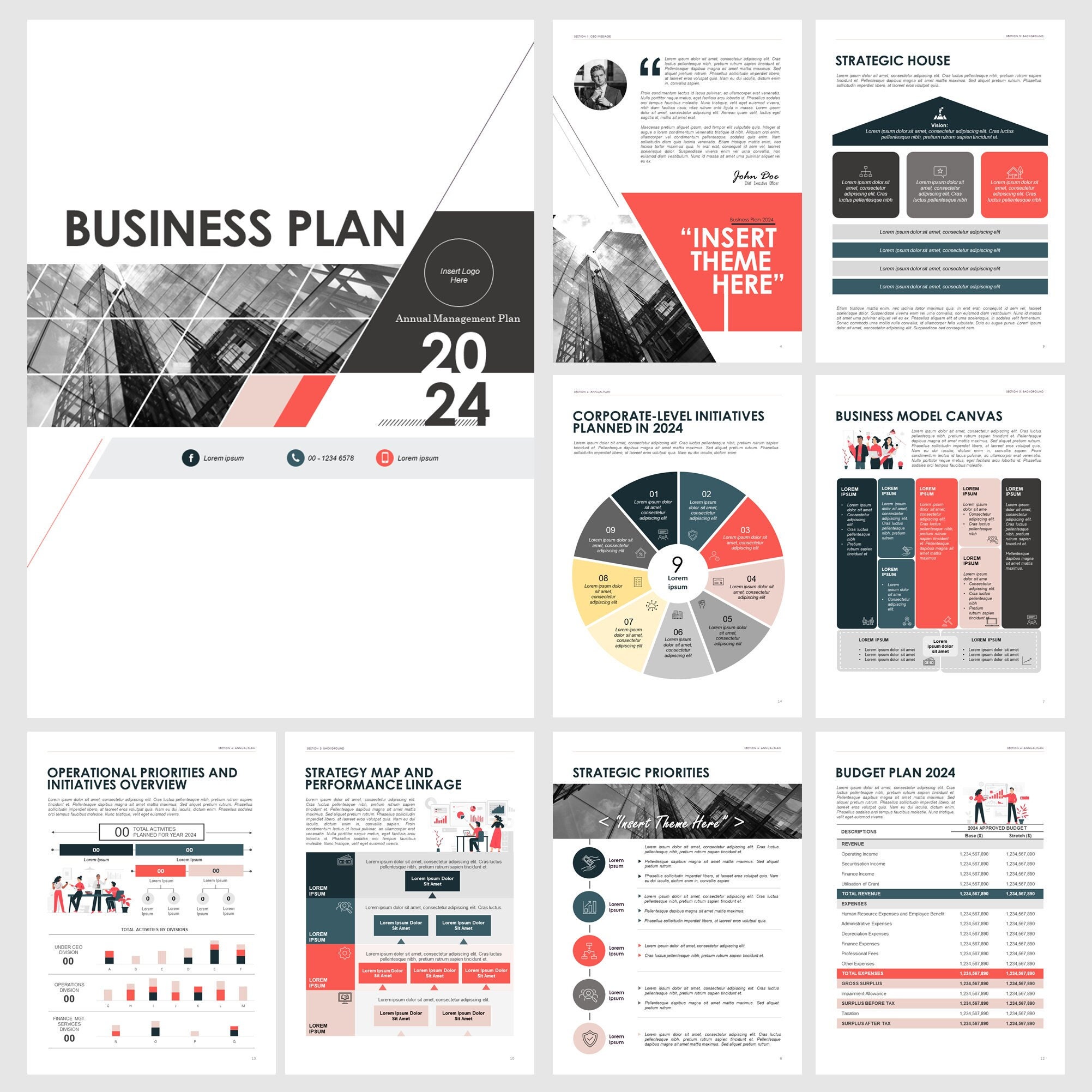 2024 Corporate Business Plan Powerpoint Template - Etsy
