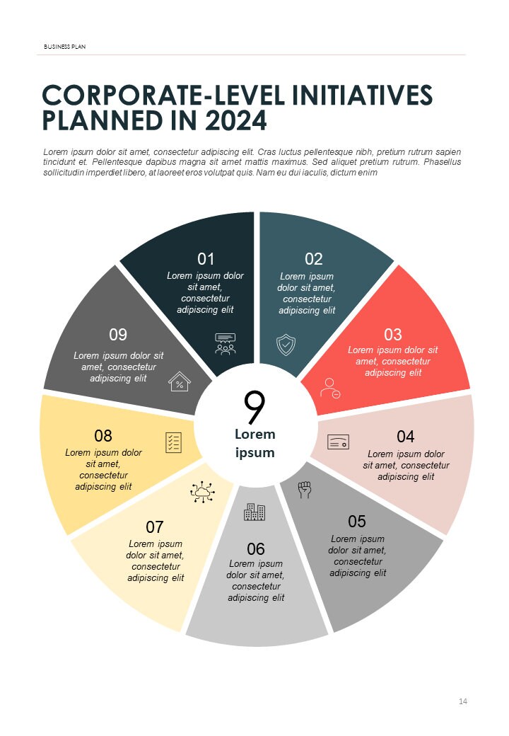 2024 Corporate Business Plan Powerpoint Template - Etsy