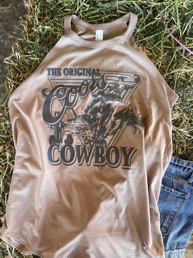Coors Cowboy Tank / Rocker Tank/ Sweatshirt - Etsy