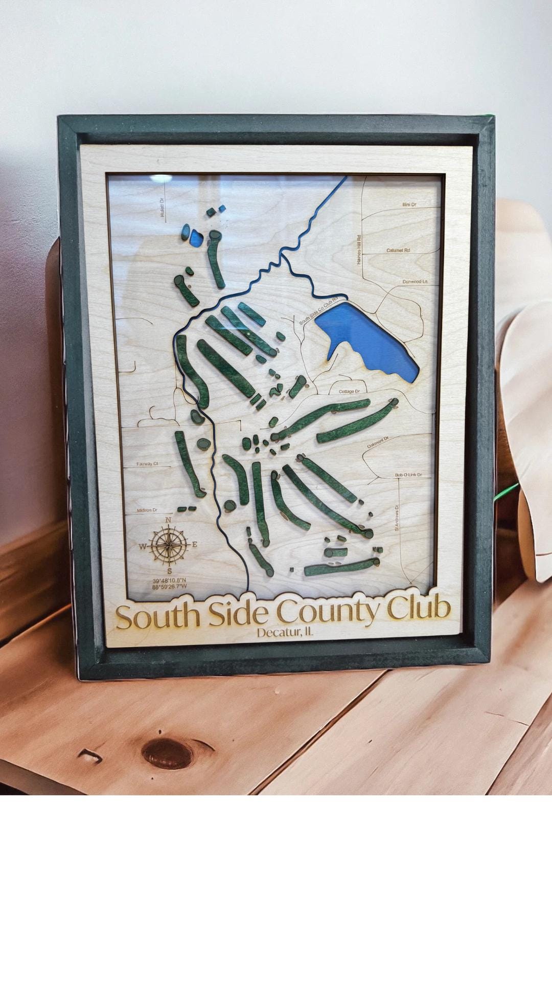 Custom Laser Cut 3D Golf Course Map: Personalized Golf Gift - Etsy