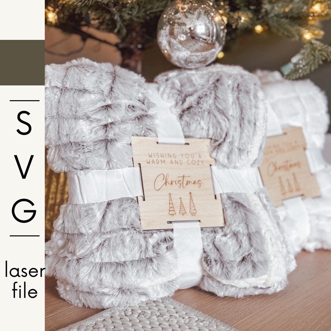 Blanket Tag - Warm and Cozy Christmas Gift - Digital File - Svg Only - Etsy