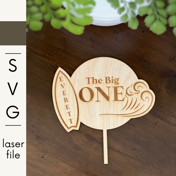 The Big One Cake Topper - Etsy