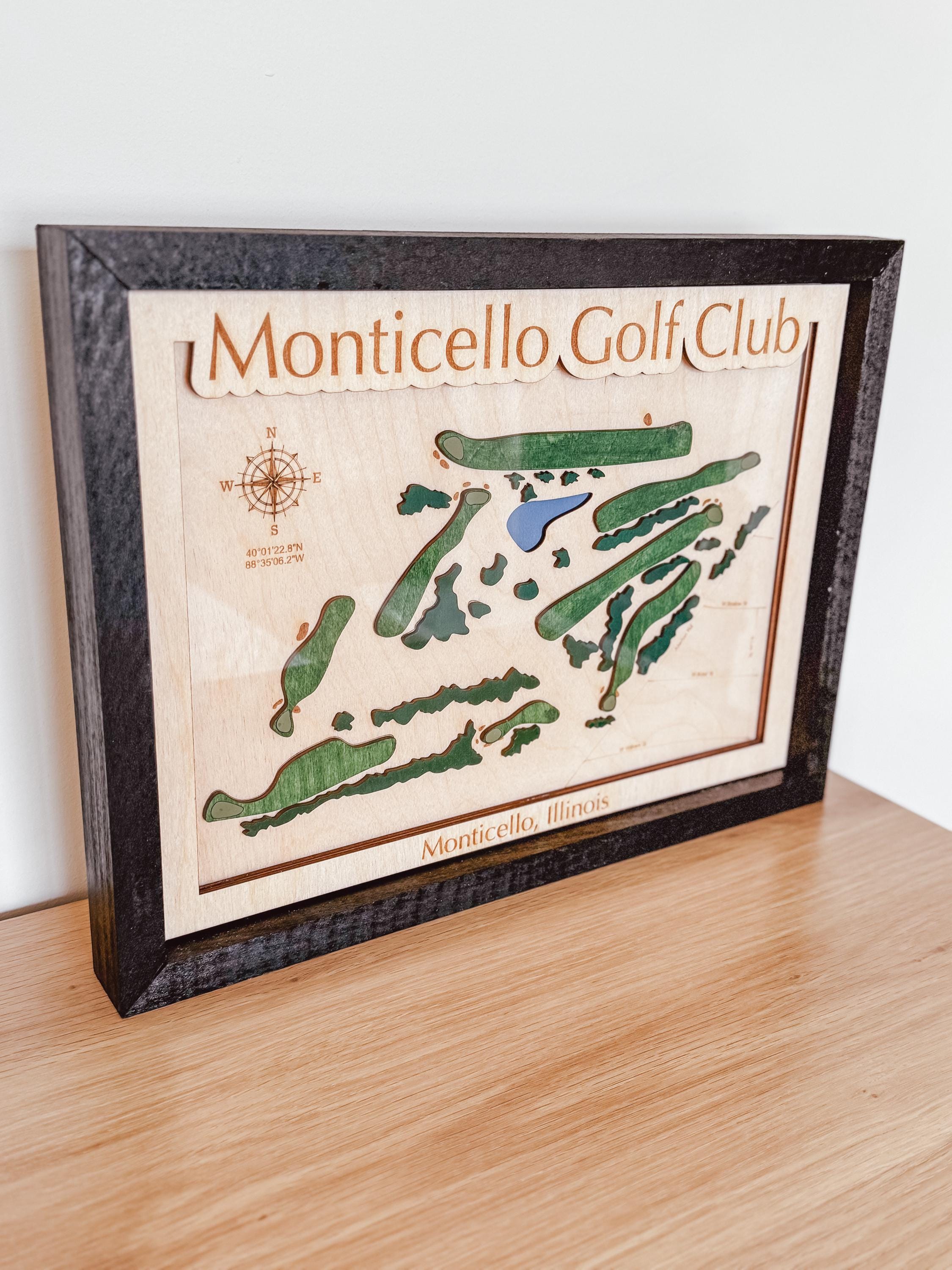 Custom Laser Cut 3D Golf Course Map: Personalized Golf Gift - Etsy