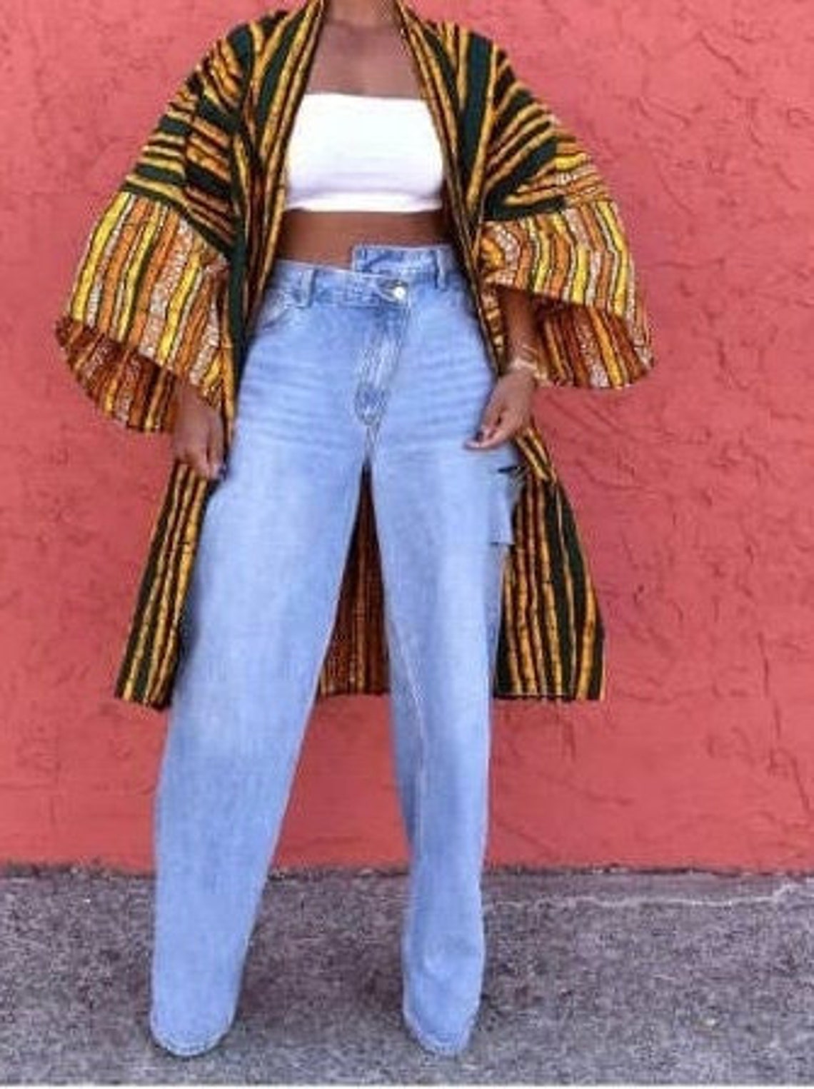 African Print Kimono - Etsy