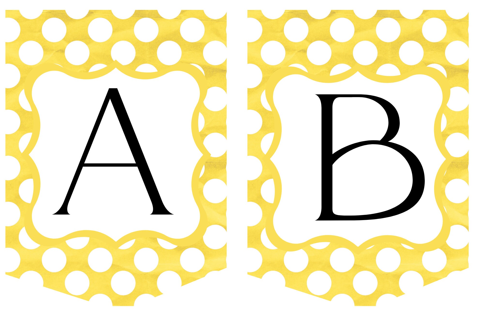 Printable Alphabet Banner - Birthday Decoration Small - A-Z Letters ...