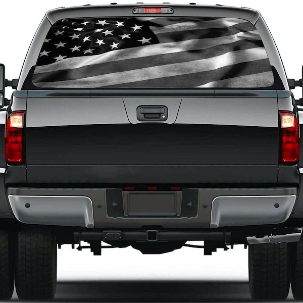 Black and White Rear Window Flag - Etsy