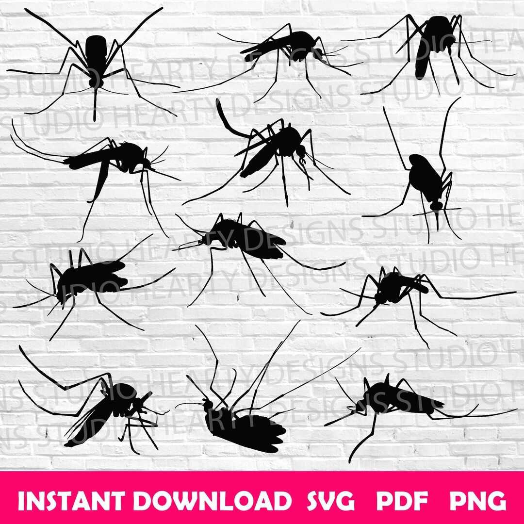 Mosquito Svg Mosquito Cricut Mosquito Vector Mosquito Silhouette ...