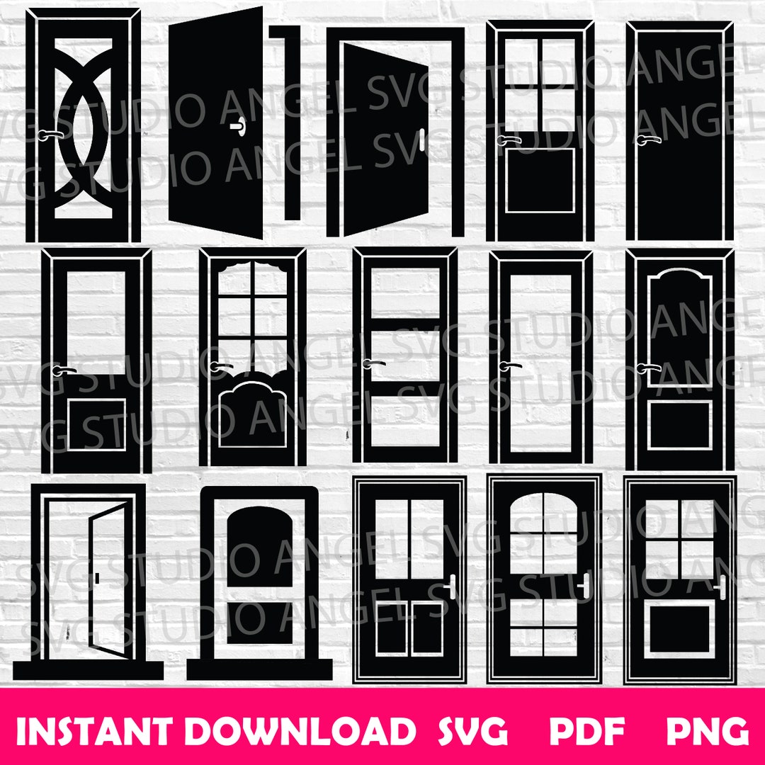 Door Svg Doors Svg Design Door Cricut Svg Bundle Door Clipart Svg Door ...