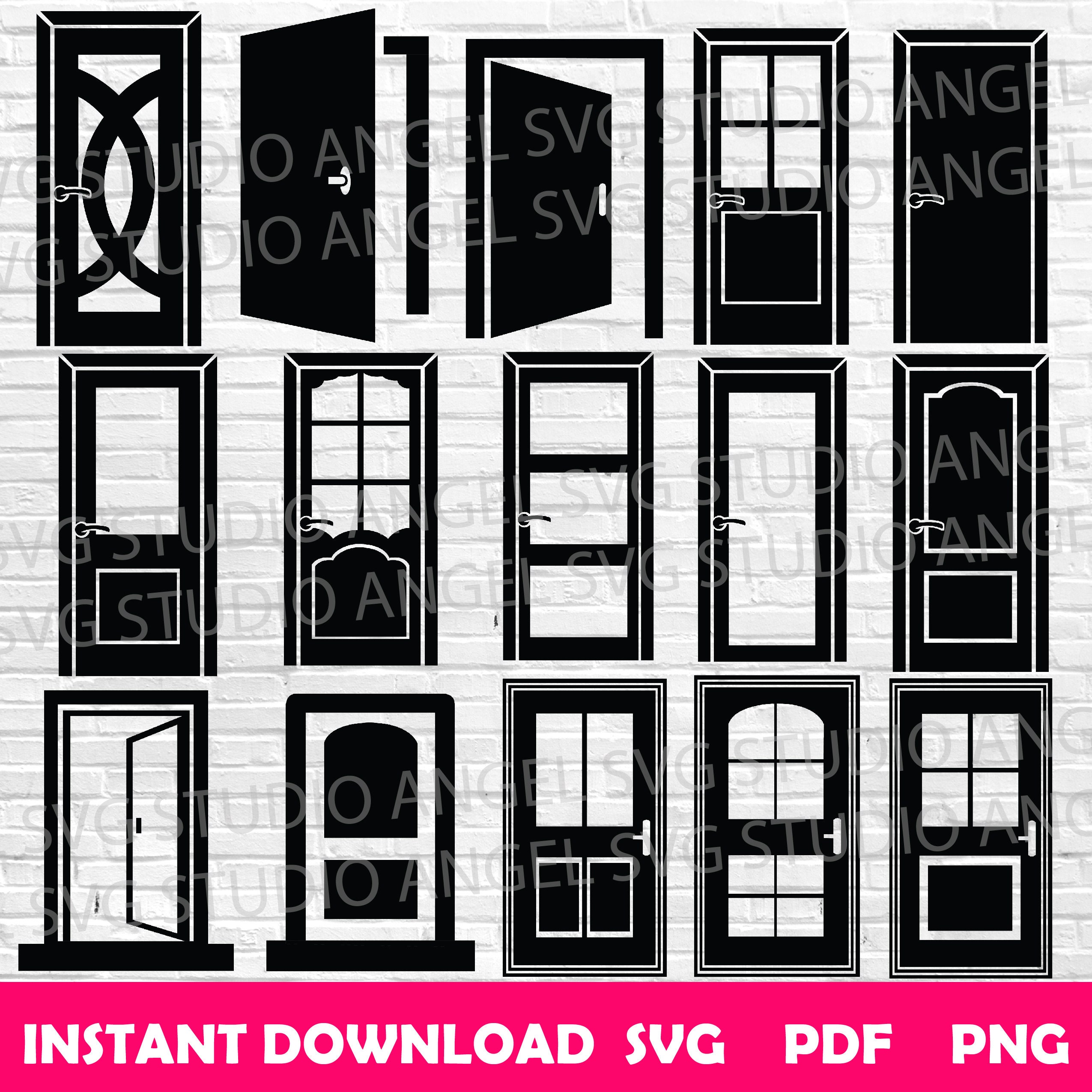 Door Svg Doors Svg Design Door Cricut Svg Bundle Door Clipart Svg Door ...