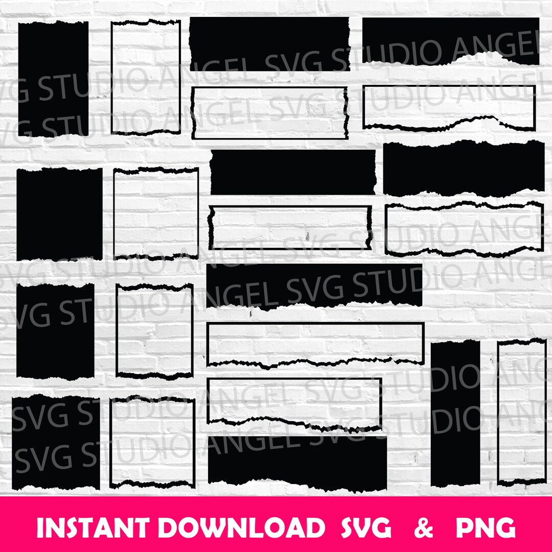 Torn Paper Svg Torn Sheet Svg Torn Paper Cricut Svg Torn Paper Texture Svg Torn Paper Svg Cut
