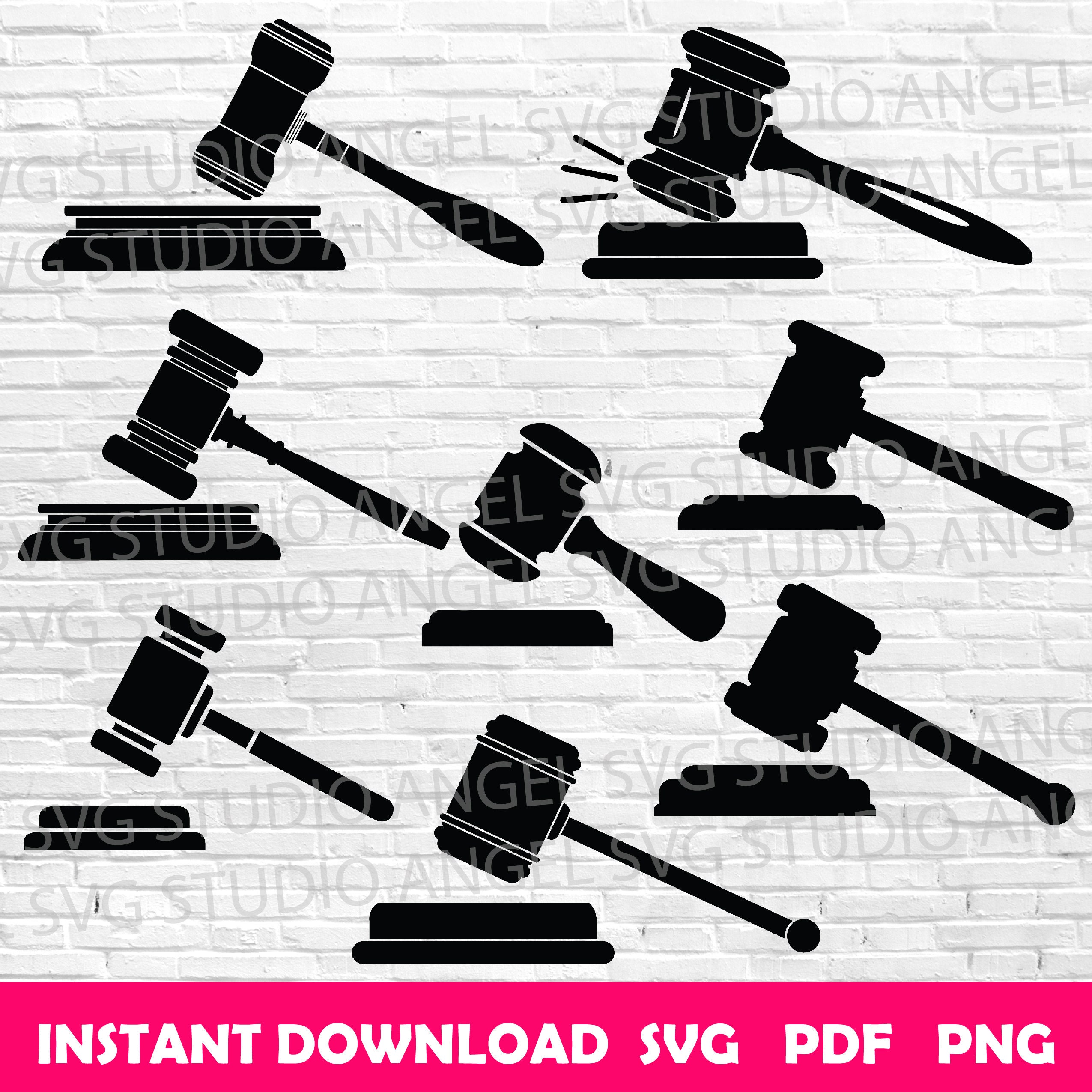 Gavel Svg Justice Hammer Svg Justice Gavel Svg Gavel Cricut Gavel Svg ...