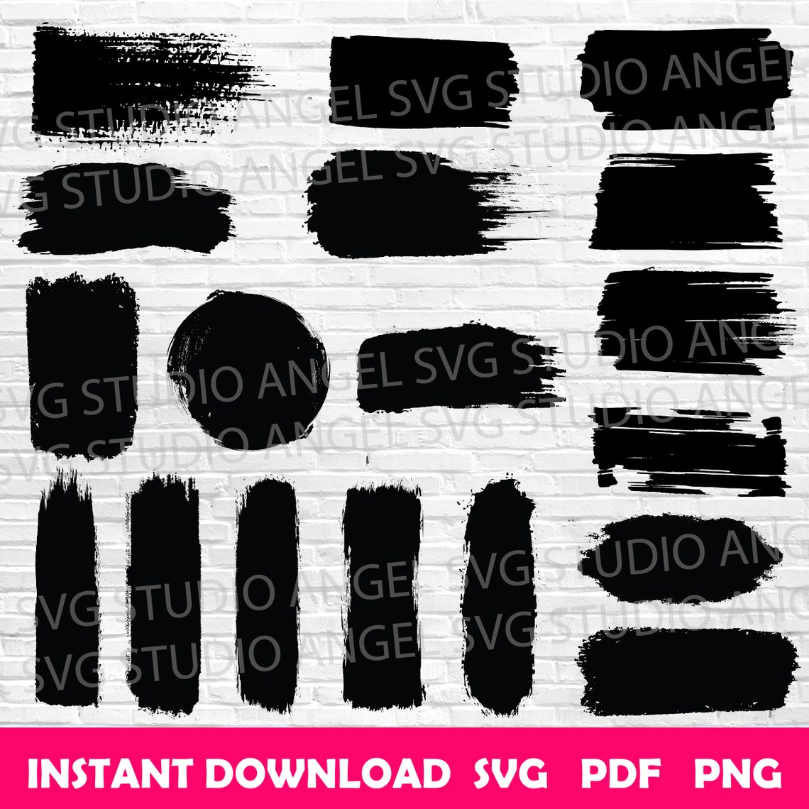 Paint Brush Stroke Svg Brush Stroke Svg Paint Stroke Cricut Brush ...