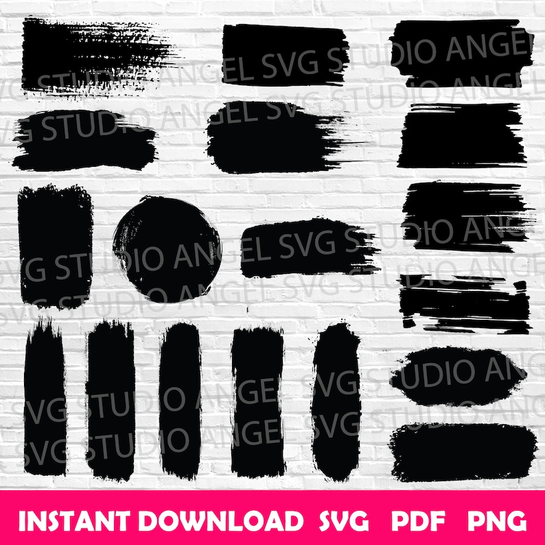 Paint Brush Stroke Svg Brush Stroke Svg Paint Stroke Cricut Brush ...