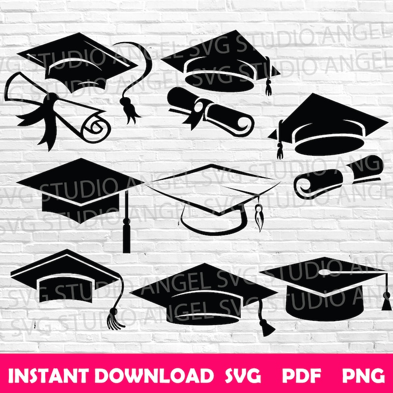 Graduation Hat Svg - Etsy