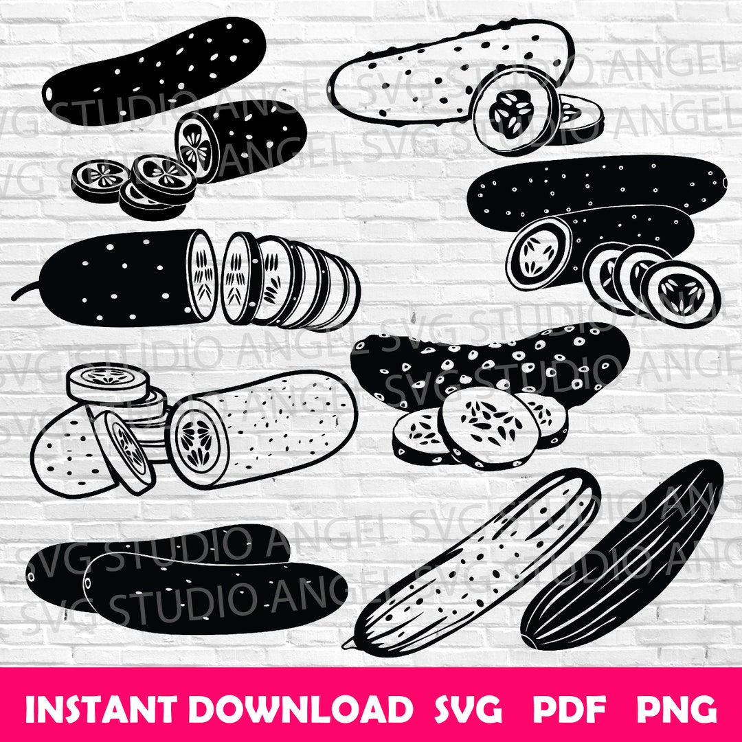 Cucumber Svg Cucumber Cricut Svg Cucumber Svg Cut Files - Etsy